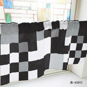 キッチン周りの装飾や棚の目隠しにも。ランダムに大きさの違う正方形が散りばめられたシンプルでおしゃれなデザインのカフェカーテンです。※北海道・沖縄・離島は別途送料をいただきます。※受注生産品のため、ご注文後のキャンセルはお受けできません。サイ...