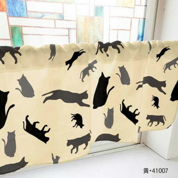 キッチン周りの装飾や棚の目隠しにも。いろんなポーズをした猫がたくさんデザインされた可愛らしいカフェカーテンです。※北海道・沖縄・離島は別途送料をいただきます。※受注生産品のため、ご注文後のキャンセルはお受けできません。サイズW1000×H4...