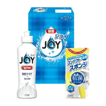 日用品ギフトにおすすめダブル除菌のジョイと抗菌効果のあるスポンジをセットしました。サイズ個装サイズ：12×6×18cm重量個装重量：250gセット内容除菌ジョイ(170ml)×1本・コンパクトスポンジ1個生産国日本fk094igrjs