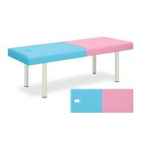 心地よさを高めるカラー＆デザイン!モード縫製加工付きシートを採用しています。内脚構造、スチール枠付き1本脚構造、粉体塗装仕上げを施しました。サイズ幅70×長さ180×高さ60cm、クッション厚:3cm重量約26kgカラーブルー・ピンク素材・...