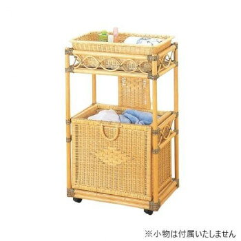 キャスター付で移動もらくらく洗濯物が出し入れしやすいワゴンスタイルです。上段のカゴは取り外しができて、入浴時の脱衣カゴとしても便利です。天然の温もりと柔らかな印象が和みます。下段のカゴは取外し可能の深型タイプで、汚れものやタオルをたっぷり収...
