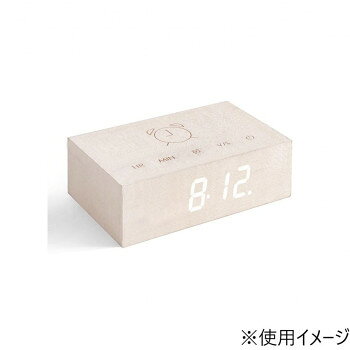 おすすめ音を鳴らすことで時刻を表示するアラーム&スヌーズクロック。アラームが鳴っている間、本体をひっくり返すことで簡単にアラームを止めることがでます。サイズ11.5×7×3.6cm個装サイズ：9.9×8.9×8.7cm重量個装重量：180g...