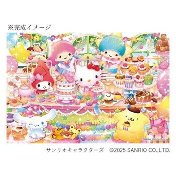 「ハッピースイーツパーティ」のジグソーパズルサンリオキャラクターがみんなでスイーツパーティをしている楽しそうな絵柄です。サイズ72×49cm(完成時)個装サイズ：22×29×5cm重量個装重量：840g仕様ピース数:1000ピース対象年齢:...