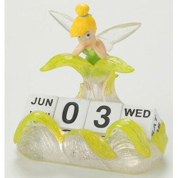 キュートなティンカーベルのデスクトップカレンダー♪キラキラ輝くティンカーベルがあなたのお部屋をキュートにアレンジ!(C)DisneyサイズW9.8×L7×H9.3cm個装サイズ：10.5×12.5×14.5cm重量170g個装重量：180g...