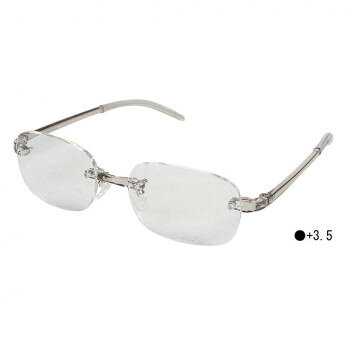 おしゃれな老眼鏡!縁なしデザインがおしゃれな老眼鏡です。商品区分一般医療機器医療機器届出番号:18B3X00004AT0022サイズ高さ×幅×奥行:140×37×25mm(閉じた状態)個装サイズ：18×5×3cm重量個装重量：50g素材・材...
