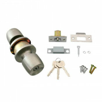 扉のドアノブの交換に!室内用の扉の鍵付き円筒錠です。サイズ個装サイズ：7×7×20cm重量個装重量：760g生産国日本fk094igrjs