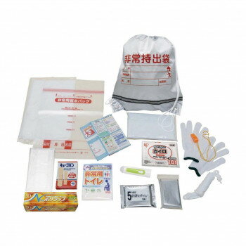 万一の備えとして防災セットを持ちましょう地震や台風などの非常時の備えに。軽いリュック型の袋です。商品区分一般医療機器43B2X10001000020サイズ非常持出袋:44×38cm個装サイズ：26×36×8cm重量個装重量：928g素材・材...
