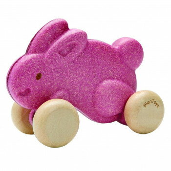 転がして楽しむかわいいうさぎの玩具カラフルなバニーは、押すとうさぎさんのように跳ねながら前進します。子どもの手にちょうど収まる楽しいお友達は、運動能力を養います。【プラントイジャパン株式会社】プラントイの玩具に使用されている木材はすべて、廃...