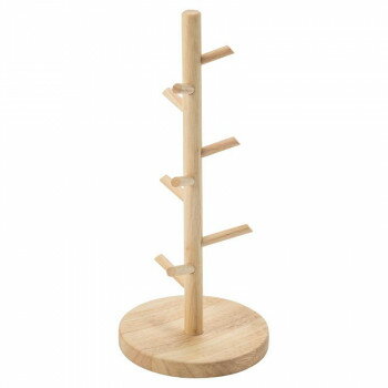 木製のアクセサリースタンド天然木のラバーウッドを使用した木製のアクセサリースタンドです。サイズ直径12×27.5cm個装サイズ：22.3×21.4×8.2cm重量約130g個装重量：130g素材・材質天然木(ラバーウッド)生産国ベトナムfk...