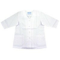 厨房に白が冴える調理衣。衛生面を考慮しO-157対応制菌加工を施した調理衣。サイズ個装サイズ：35×30×3cm重量個装重量：400g素材・材質ブロード(ポリエステル65％、綿35％)仕様両腰ポケット付O-157対応制菌加工レディース製造国...