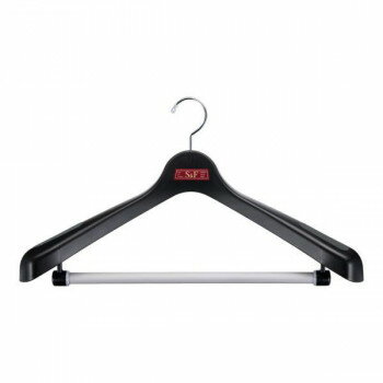 おすすめ「S&F ジャケット回転式50 ブラック」は、バーにスラックスを掛けて引っ張るとバーが回転する、スラックスがすべりおちにくく取り出しやすいジャケット用ハンガーです。しっかりホールドするのにサッと取れる、使い心地の良さをおためしくださ...
