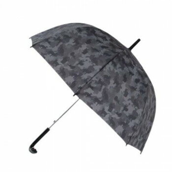 エレガントに仕上げた迷彩柄の傘ハードなイメージの迷彩柄をエレガントに仕上げました。柄の中には猫が何匹隠れているでしょうか。やさしい色合いで、年齢・シーンを問わずお使いいただけます。持ち手は猫の肉球をあしらった、gnoccoオリジナルで、すべ...