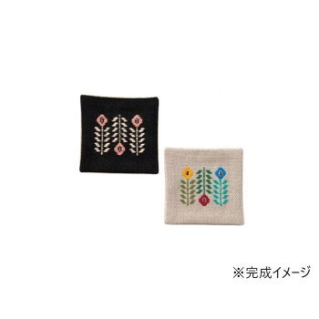 こぎん刺しのコースターキットです。初級〜中級向け。落ち着いた絵柄のコースターです。二つのコースターができます。サイズ出来上がり寸法:約縦9.5cm×横9.5cm個装サイズ：11×16×2cm重量個装重量：67g素材・材質綿100%仕様(用意...