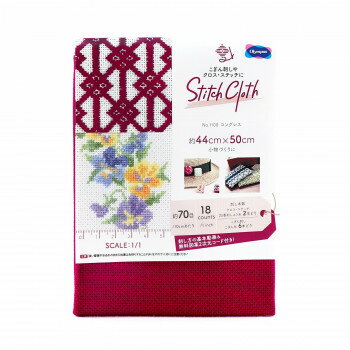 こぎん刺し用の刺しゅう布です!こぎんの刺し方&図案付です。サイズ約44cm×50cm個装サイズ：24.5×14.6×1.5cm重量約100g個装重量：100g素材・材質綿100%仕様(打込目数)18カウント/1インチ・約70目/10cmカウ...