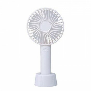 おすすめ手持ちとスタンドの2WAYで使える軽量コンパクトな扇風機です。※最大約3時間30分連続使用可能です。サイズ幅10.3×奥行6.3×高さ21.5cm個装サイズ：27.5×13.0×7.2cm重量170g、スタンド:28g、本体のみ:1...