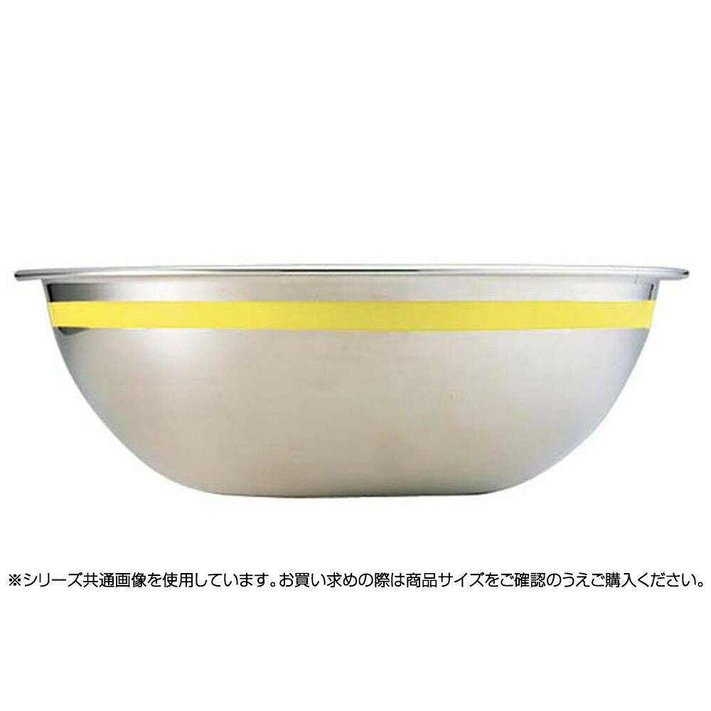 使い分けに便利なライン入り。清潔感のあるステンレス製のボールです。サイズΦ500×H197mm個装サイズ：20×54×54cm重量個装重量：1860g素材・材質18-8ステンレス仕様容量:25.0L板厚:0.8mm生産国日本使い分けに便利な...