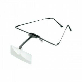 眼鏡のように耳に掛けるフレームタイプの作業用ルーペ眼鏡のように耳に掛けて使います。軽合金フレームだから、軽い掛け心地。お持ちの眼鏡の上に重ねても使えます。アーム部分は位置の調節ができます。フレーム+レンズ2枚(1.7倍・3.0倍)セットです...