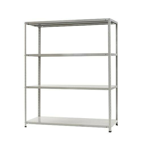耐荷重150kgの丈夫で使いやすいスチールラック!ワンボルトタイプで組立簡単、しかも耐荷重150kgと丈夫で使いやすいスチールラックです。スチールラックの中で、とても売れているシリーズです。■お届けは3個口となります。1個口目:153×69...