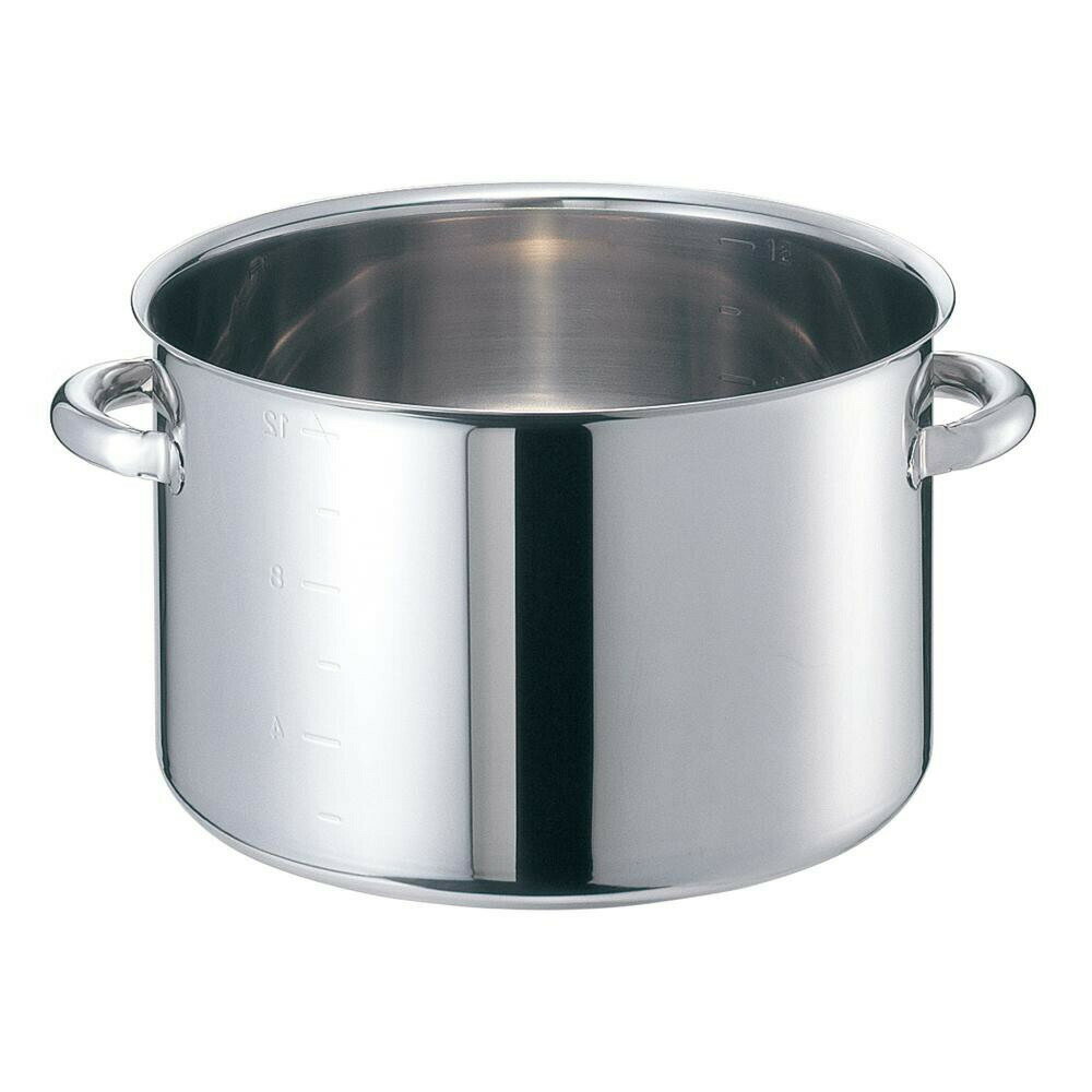 美しく輝くミラー仕上げの極厚ボディ!本体には耐久性に優れたモリブデン(SUS316)を採用。さらに耐腐蝕性を高める為、ミラー仕上げにしました。サイズ外径:470mm、底径:420mm、内寸:φ450mm、深さ:310mm個装サイズ：36×4...