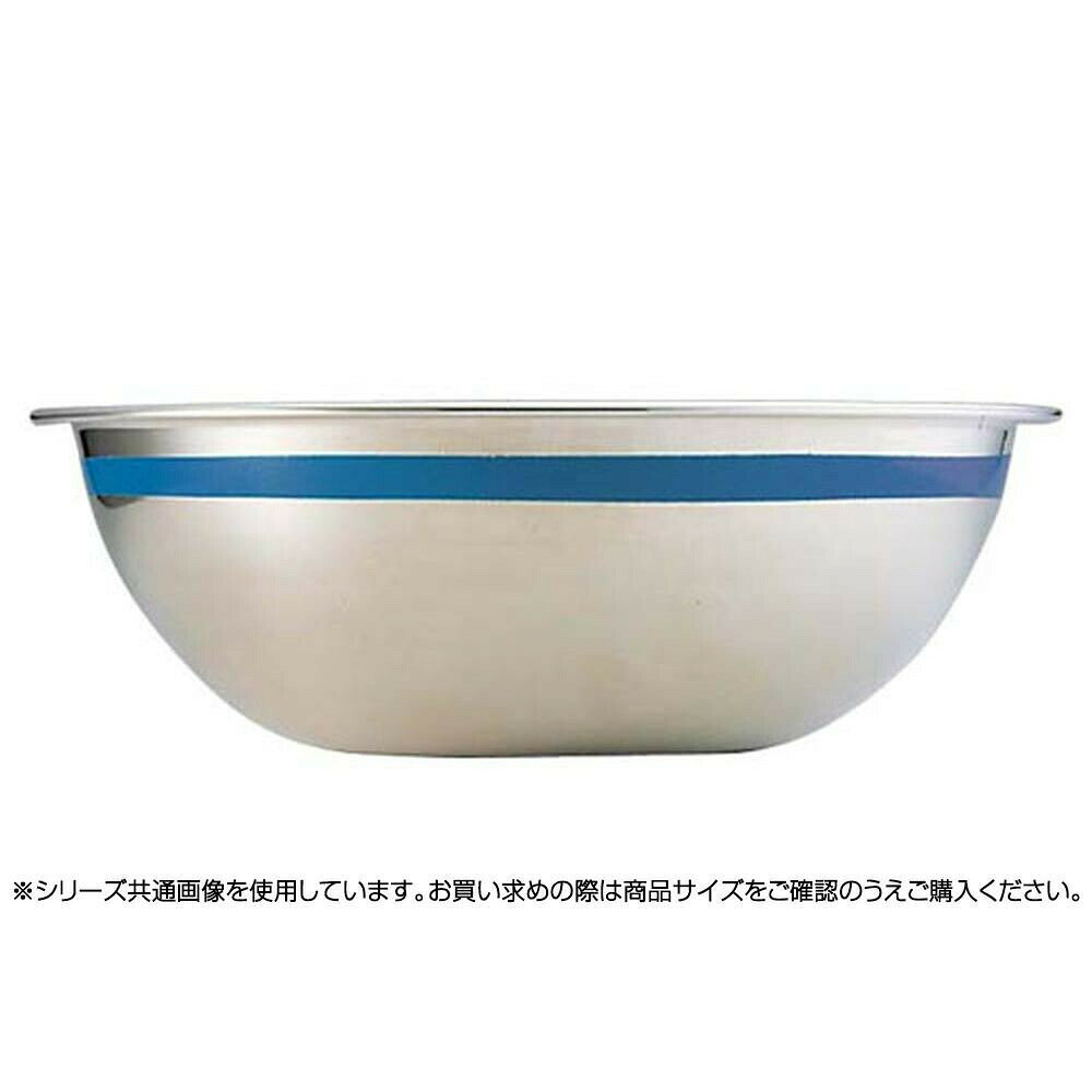 使い分けに便利なライン入り。清潔感のあるステンレス製のボールです。サイズΦ450×H170mm個装サイズ：17×49×49cm重量個装重量：1680g素材・材質18-8ステンレス仕様容量:20.5L板厚:0.8mm生産国日本使い分けに便利な...