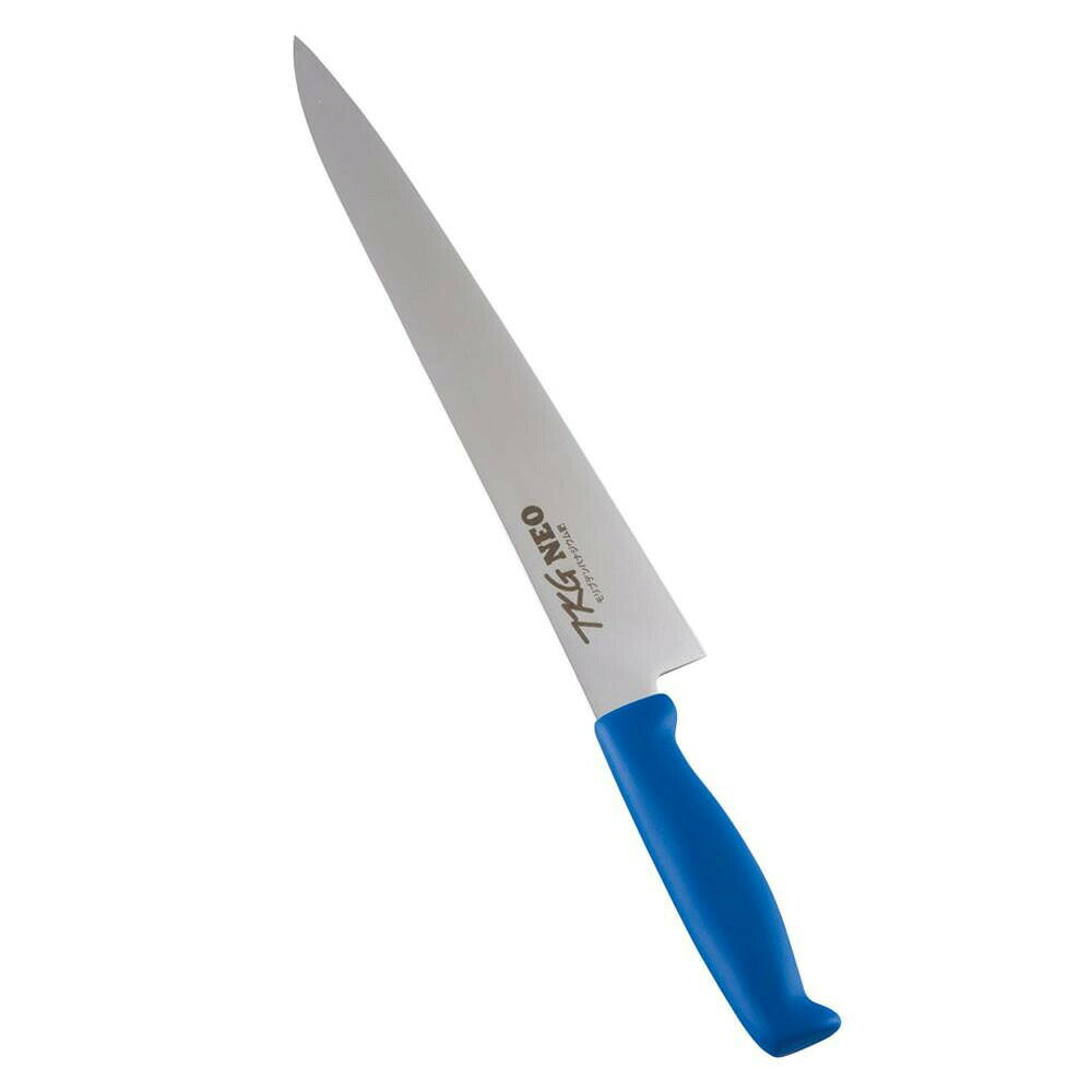 お肉の筋を切るのに最適な包丁です。切れ味よく、ハンドルは滑りにくく、握りやすい。サイズ全長400mm個装サイズ：41×5×3cm重量155g個装重量：330g素材・材質刀身:モリブデンバナジウム鋼ハンドル:エラストマー樹脂仕様耐熱温度:11...