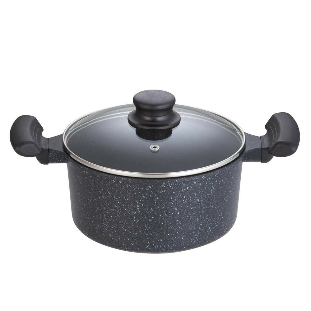 IH対応の両手鍋!アルミキャスト製で内面にテフロンマーブルコート、外面に耐熱シリコン塗装を施しているので、キズに強く、内側も外側もお手入れが簡単。サイズ外径212×深さ98mm、底径163mm個装サイズ：12.8×33.2×22cm重量1....