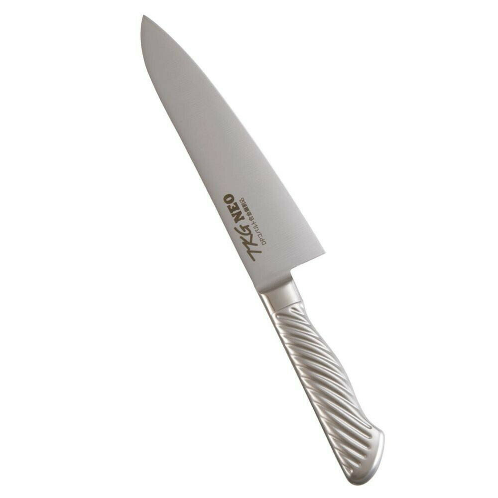 ハンドルが握りやすい牛刀です。肉の塊を切るのに最適!サイズ全長305mm個装サイズ：2.7×33.1×5.3cm重量150g個装重量：224g素材・材質刃部分:DPスウェーデン鋼ハンドル:18-8ステンレス鋼仕様刃渡り:18cm背厚:2.0...