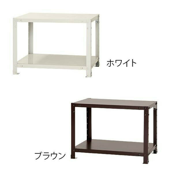 【時間指定不可】【日祝配達不可】収納に便利なスチールラック!前方の支柱穴が少なく、穴を小さくしたスマートなスチールラックです。中段の変更が簡単なスチールラックです。サイズ個装サイズ：63×22×4cm重量個装重量：1740g素材・材質スチー...