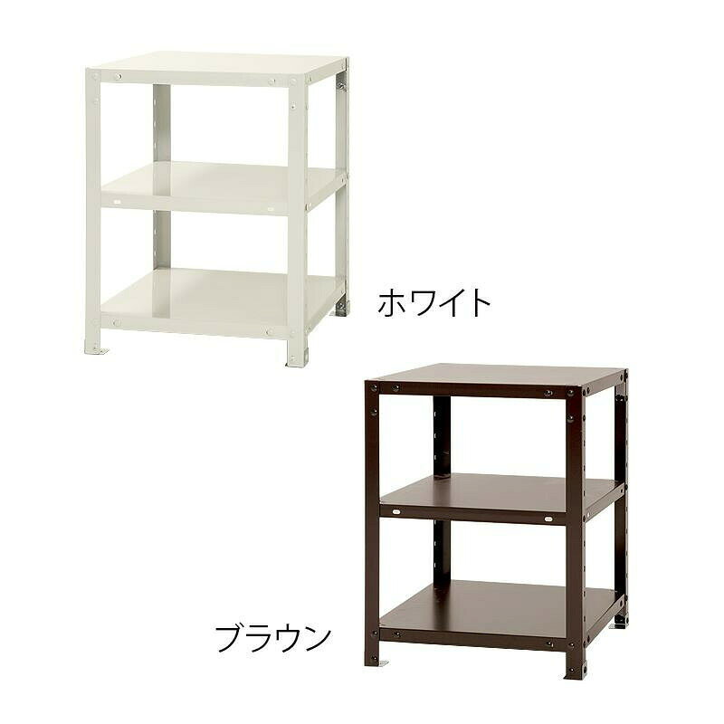 【時間指定不可】【日祝配達不可】収納に便利なスチールラック!前方の支柱穴が少なく、穴を小さくしたスマートなスチールラックです。中段の変更が簡単なスチールラックです。サイズ個装サイズ：61×22×8cm重量個装重量：5000g素材・材質スチー...