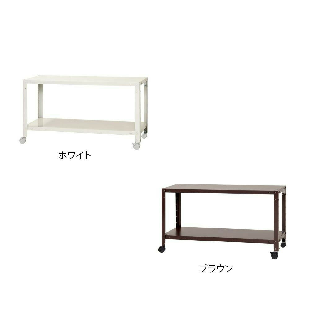 【時間指定不可】【日祝配達不可】キャスター付なので移動が簡単なスチールラックです。前方の支柱穴が少なく、穴を小さくしたスチールラックです。サイズ個装サイズ：93×47×4cm重量個装重量：4200g素材・材質スチール仕様組立品生産国日本キャ...