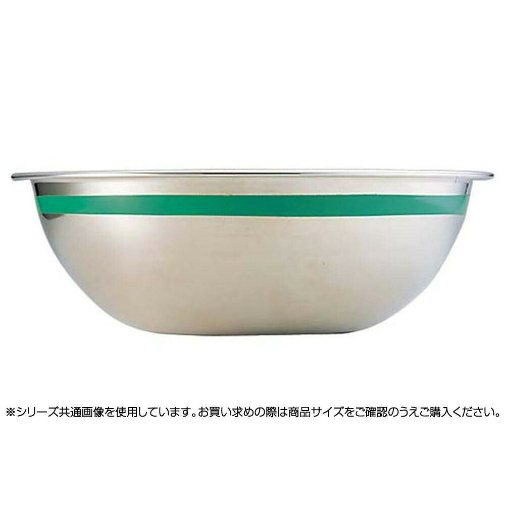 使い分けに便利なライン入り。清潔感のあるステンレス製のボールです。サイズΦ300×H112mm個装サイズ：12×33.4×33.1cm重量個装重量：694g素材・材質18-8ステンレス仕様容量:6.30L板厚:0.7mm生産国日本使い分けに...