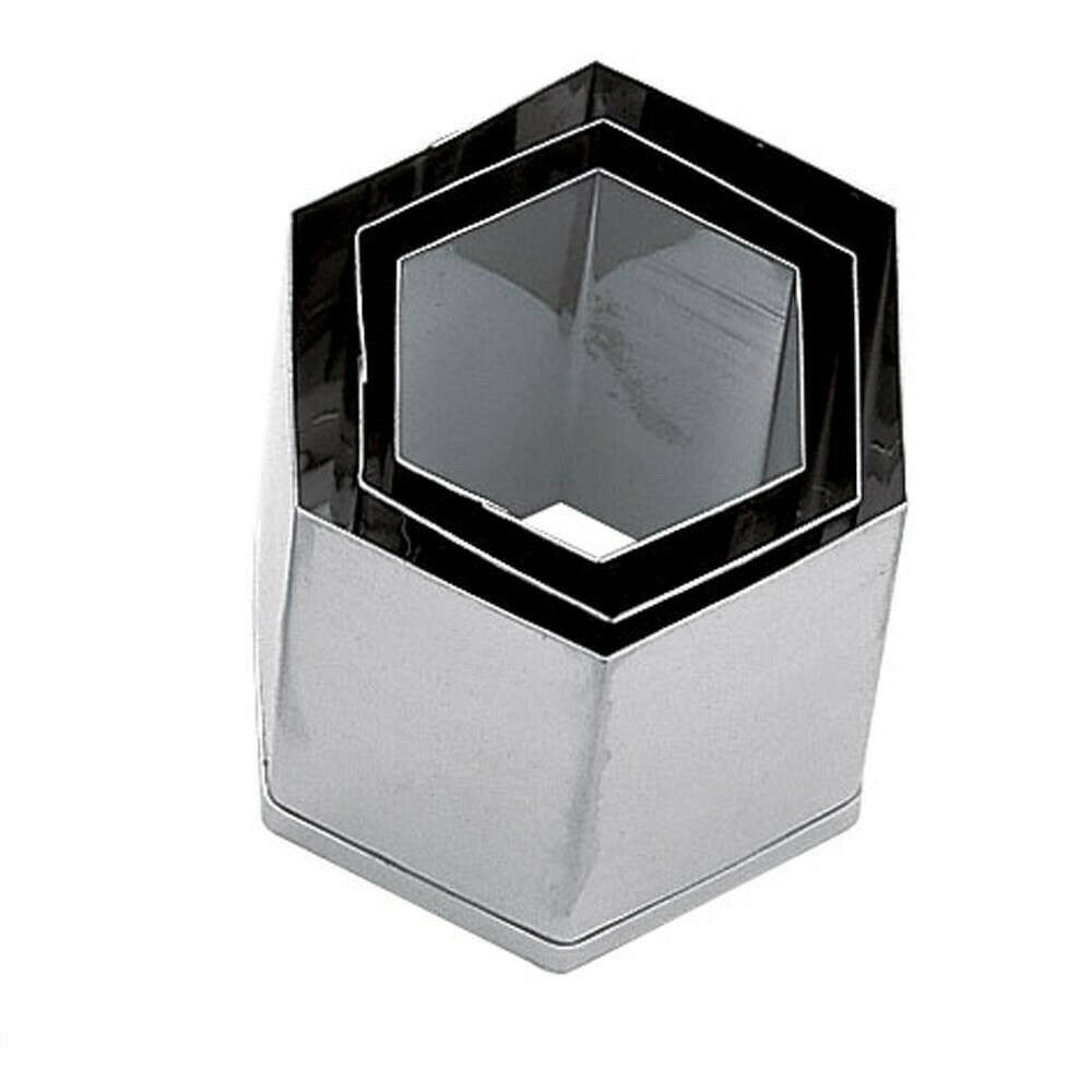 亀甲の抜型です。食材をくり抜いて、料理の飾りに。サイズ個装サイズ：6.5×8.3×7.1cm重量個装重量：87g素材・材質18-8ステンレス仕様3個セット(サイズ:ヨコ×タテ×高さ)大:60×52×55mm中:49×43×55mm小:40×...