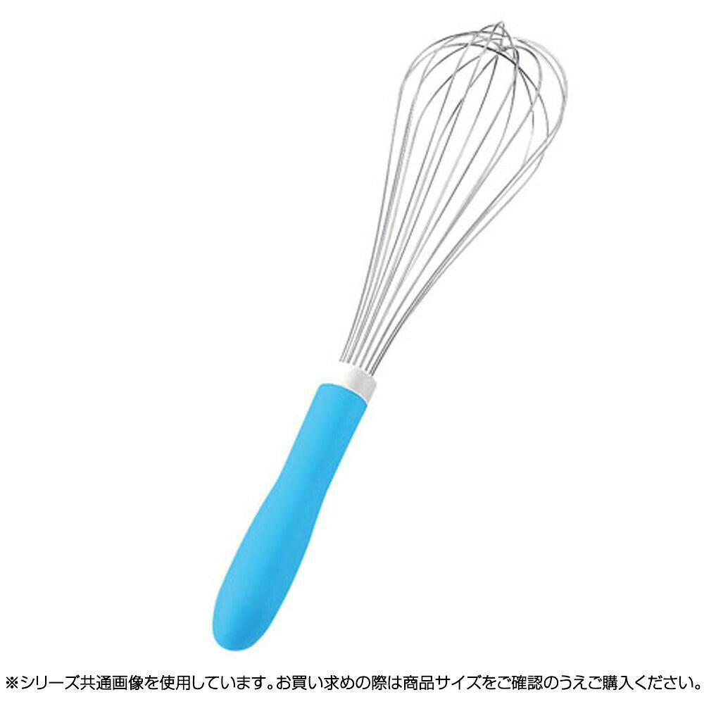 握りやすいハンドル!長時間使用しても、疲れにくい。接合部分から水が入ることもないので大変衛生的です。サイズ全長450×頭直径105mm個装サイズ：10.5×45×10.5cm重量個装重量：300g素材・材質線材部/18-8ステンレスハンドル...