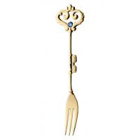 ハートをモチーフにしたワンポイントがおしゃれ!シンプルなデザインですが、本体に金メッキを施してあり、ワンポイントのクリスタルガラスが可愛いカトラリーです。サイズ個装サイズ：16×30×10cm重量個装重量：500g素材・材質ステンレス(金メ...