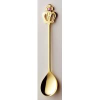 王冠のワンポイントが可愛い!シンプルなデザインですが、本体に金メッキを施してあり、ワンポイントのクリスタルガラスがお洒落です。サイズ個装サイズ：14×30×10cm重量個装重量：520g素材・材質ステンレス(金メッキ)、クリスタルガラス仕様...