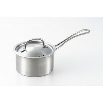 おすすめ丈夫でサビにくいステンレス製片手鍋。シンプルで洗練されたデザインで、汚れもたまりにくく、お手入れもしやすい。お弁当など、少量のおかず作りに便利なサイズです。サイズ全長31.5×外径15.7×内径14×深8×高12cm個装サイズ：32...