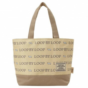 保温保冷ランチバッグpicoteeのロゴ「LOOP BY LOOP」をロゴグラム柄にした保温保冷ランチバッグです。ファスナー開閉の舟形タイプ。内側はアルミシートで保温保冷対応。保冷剤が入るメッシュポケット付き。サイズ(約)縦22×横23.5...