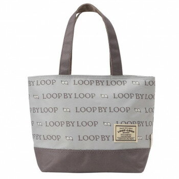 保温保冷ランチバッグpicoteeのロゴ「LOOP BY LOOP」をロゴグラム柄にした保温保冷ランチバッグです。ファスナー開閉の舟形タイプ。内側はアルミシートで保温保冷対応。保冷剤が入るメッシュポケット付き。サイズ(約)縦22×横23.5...