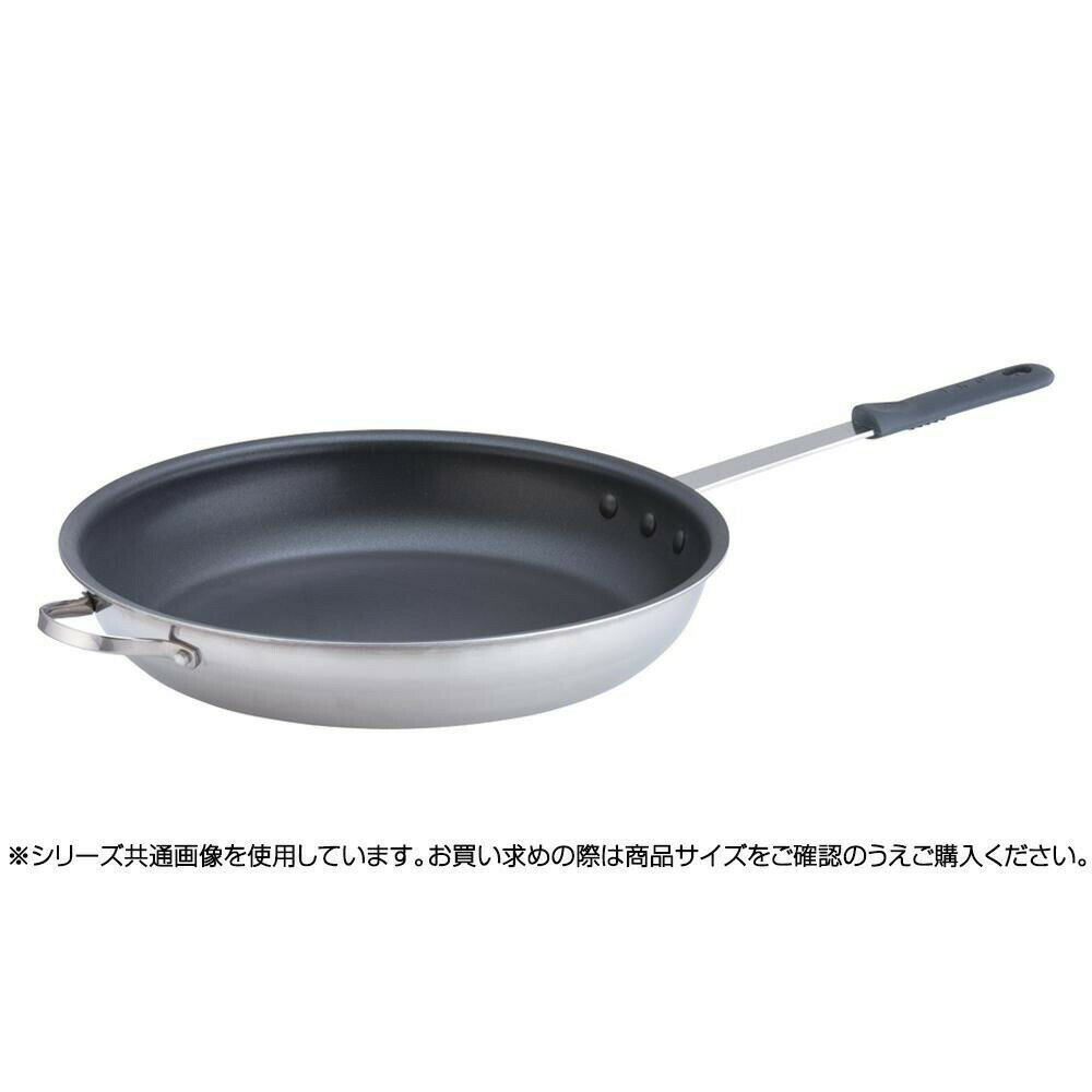 ムラなく均一に加熱します。ハードコーティング加工のフライパンです。サイズ内径373×深さ70mm個装サイズ：42.0×57.0×10.0cm重量2.56kg個装重量：2900g仕様IH対応外径:40cm板厚:3.0mm向い手付生産国中国ムラ...