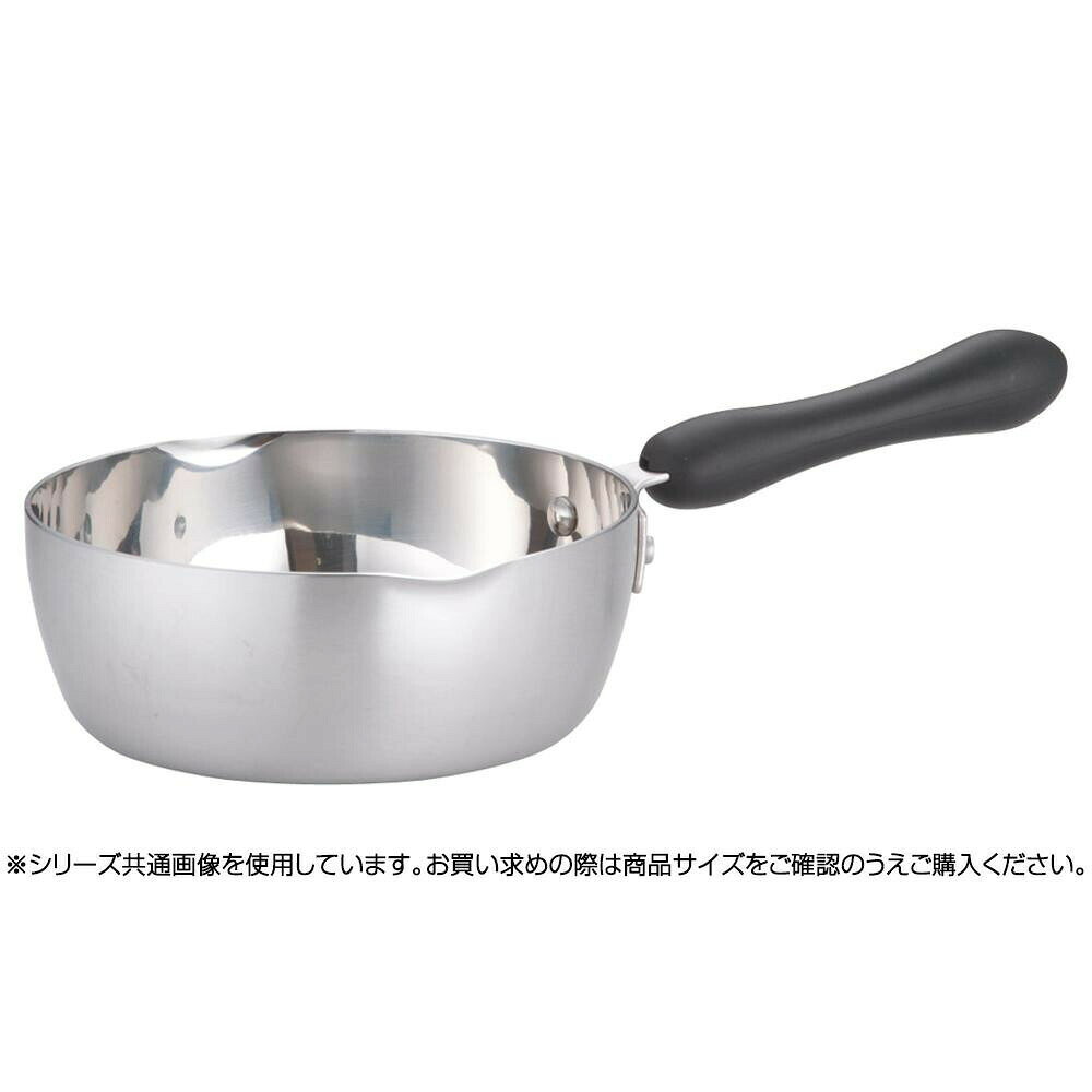 幅広く使えます。IH対応の雪平鍋です。サイズ内径18cm×深さ70mm、底径130mm個装サイズ：20.0×35.0×10.0cm重量0.76kg個装重量：1050g仕様IH対応容量:1.5L板厚:2.3mm生産国日本幅広く使えます。IH対...