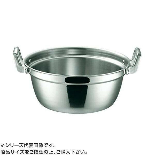 IH対応の段付鍋!均一加熱に最適で焦げ付きにくい。熱伝導が良く均一に伝わるため焦げ付きにくい特徴を持ちます。サイズ内径Φ270×深さ125mm個装サイズ：13×27×30cm重量個装重量：1580g素材・材質3層鋼クラッド材仕様容量:5.8...