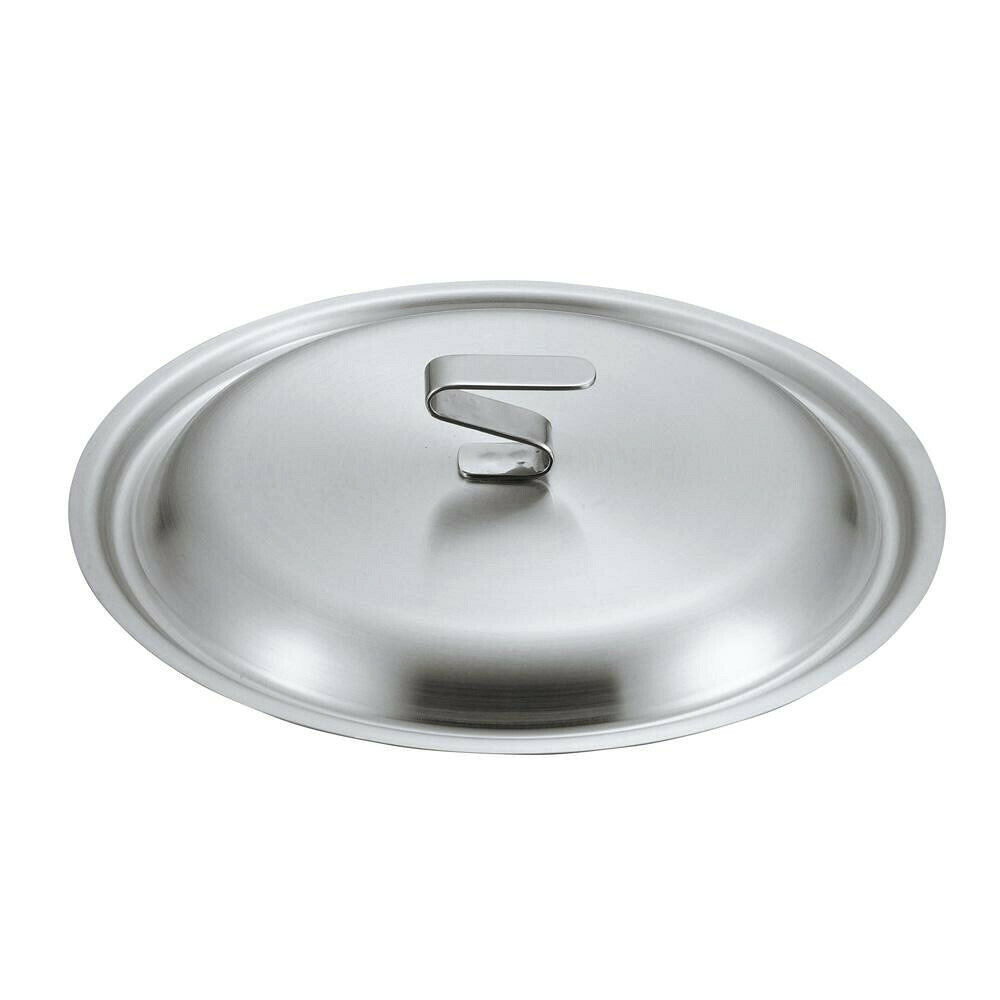 ビストロ鍋の鍋蓋です。蓋の置場所に困らないフックタイプのツマミもちょっとしたアイデア。鍋の渕に引っ掛けられるのでスペースを取らず、熱くなった蓋に触れることなく握れます。サイズ外寸:φ450mm、内寸:42cm個装サイズ：8×46×46cm重...