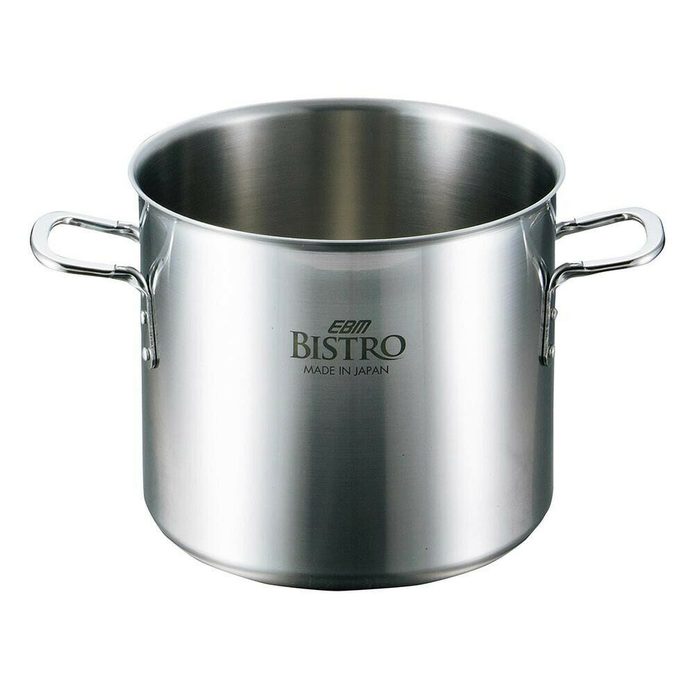 電磁調理器は勿論、あらゆる熱源に適合。ステンレスの耐久性とアルミの軽さ・熱伝導を兼備した寸胴鍋です。サイズ外径:415mm、底径:355mm、内寸:φ390mm、深さ:355mm個装サイズ：38×48×45cm重量4.2kg個装重量：430...