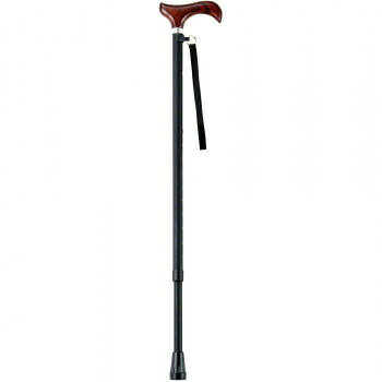 伸縮ステッキです!お洒落なデザインのアルミ製ステッキです。サイズ67.5〜90cm(伸縮10段階調節2.5cm間隔)個装サイズ：85.5×20×15cm重量約275g個装重量：3900g素材・材質支柱(アルミ)、握り部(木製)仕様SGマーク...
