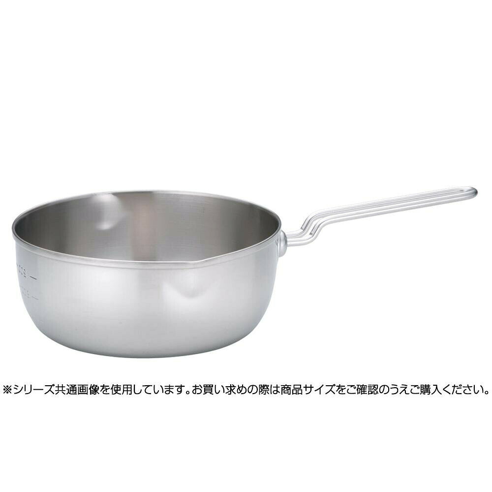 見やすい目盛付き。内側に見やすい目盛が付いて便利な雪平鍋です。IHにも対応しています。サイズ内径176×深さ78mm、底径140mm個装サイズ：20.0×35.0×11.0cm重量0.45kg個装重量：750g仕様IH対応外径:18cm容量...