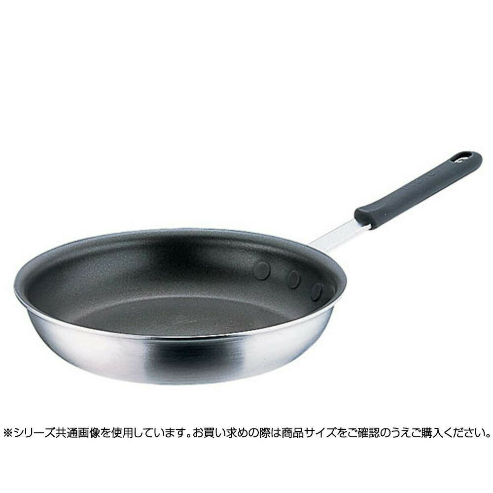 IH対応フライパン。テフロン加工のフライパンです。サイズ内径200×深さ42mm、底径125mm個装サイズ：24.0×39.0×8.0cm重量0.51kg個装重量：800g仕様IH対応外径:22cm板厚:2.6mm●アルミテフロン加工生産国...
