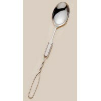 曲げられるスープスプーン。すくう部分に適度な深さがあるので、スープなどの汁物もこぼしにくくなっています。スープだけでなく、通常のお食事もひとすくいで十分な量を味わえます。サイズ全長:21.6cm、先端+首長:9.3cm個装サイズ：2×11×...