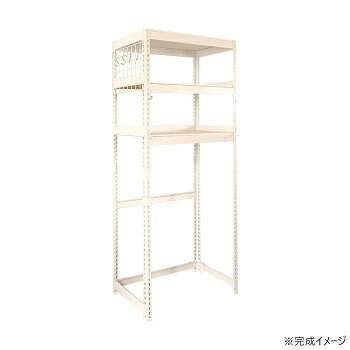 高耐荷重のラックシステムで整理整頓キッチンやランドリー空間を効率的に考えた高耐荷重のラックシステムで整理整頓。オープンペールや冷蔵庫上、または洗濯機上のデッドスペースを有効活用できます。冷蔵庫上、ペール上には家電品や調理小物を、ランドリー上...