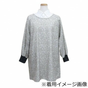 割烹着型のエプロン後ろボタンになっているので脱着がカンタンです。サイズM〜L(着丈83cm)個装サイズ：35×30×1cm重量個装重量：250g素材・材質本体:ポリエステル80%、綿20%袖口:ポリエステル62%、綿33%、ポリウレタン5%...