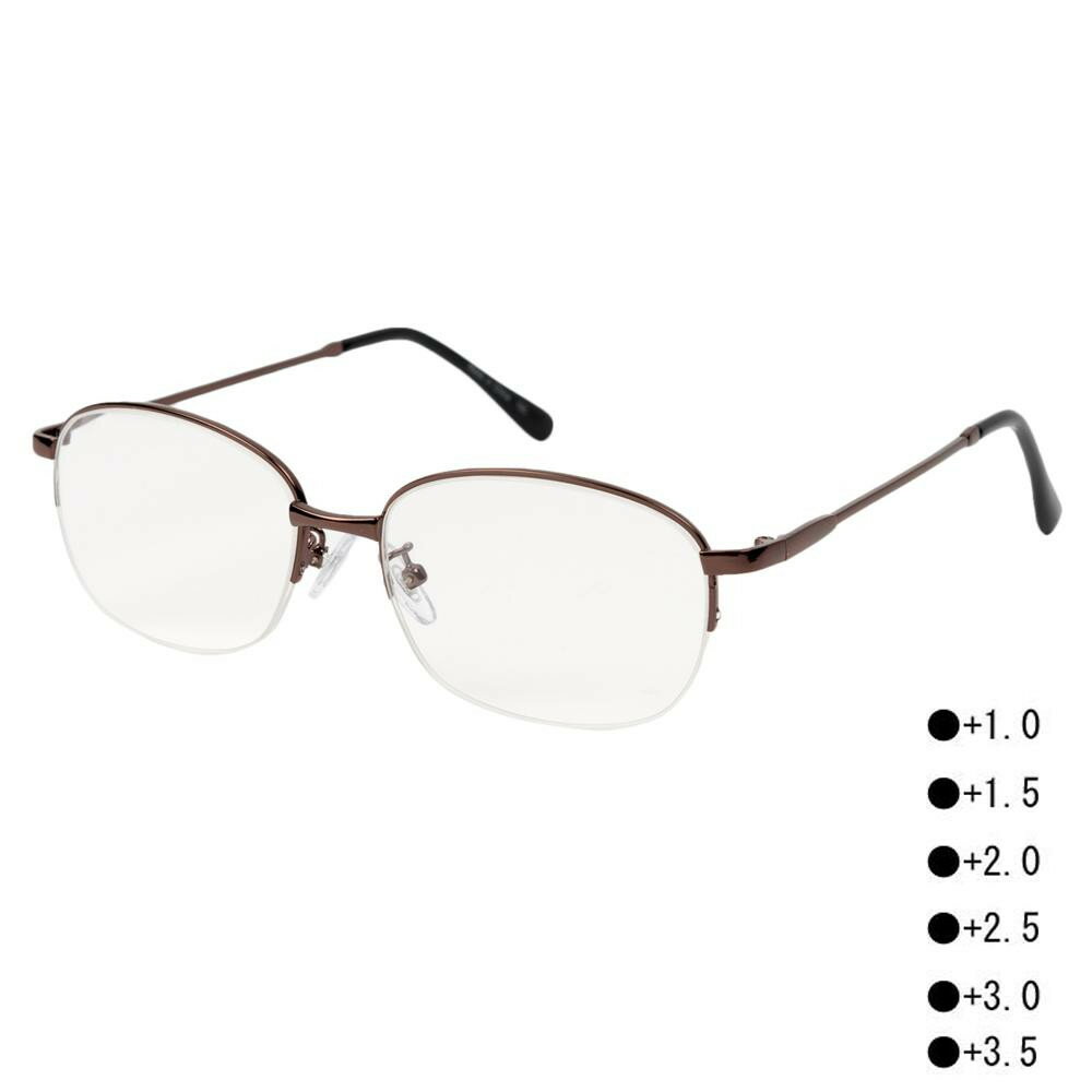 おしゃれな老眼鏡!おしゃれな細縁の老眼鏡です。商品区分一般医療機器医療機器届出番号:14B3X10028000001サイズレンズ幅×鼻幅×テンプル長さ:55×15×139mm個装サイズ：17×8×5cm重量個装重量：60g素材・材質メタル生...